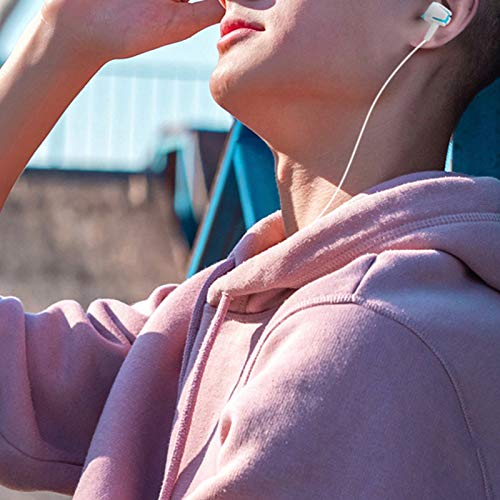 Fashion Wired Headset,1Set Wired Stereo Earphone In-ear Heavy Bass Built-in Microphone Noise Isolating Compatible with Smartphones,iPod,iPad, MP3 Players,Fits All 3.5mm Interface Blue One Size