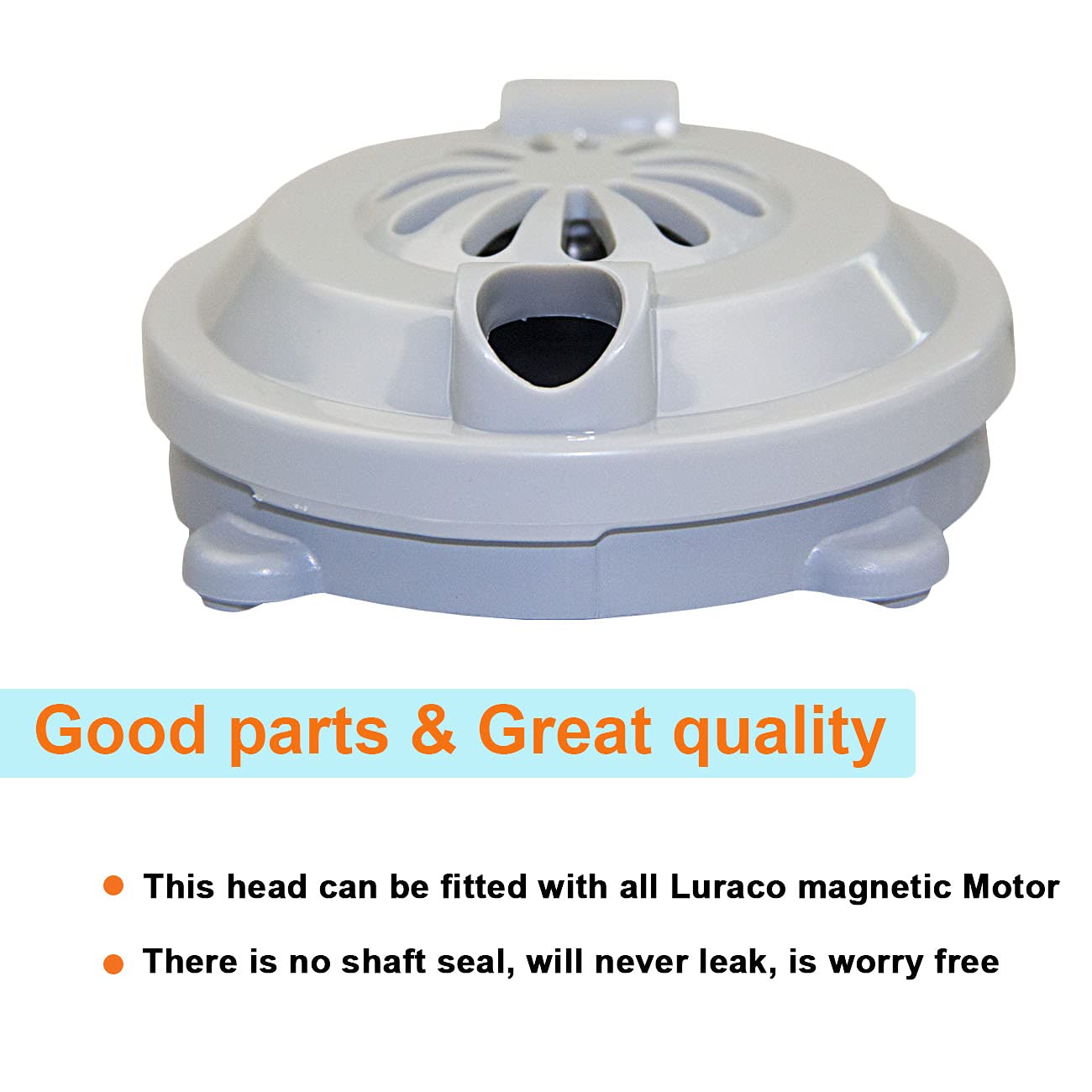 FBULWSEC BF-004 Pipeless Magnetic Jet Head Motor for LURACO Jet Motor Pedicure Spa Tubs Wet End Use Magnetic Head with Pedicure Liners includes Propeller and Cap