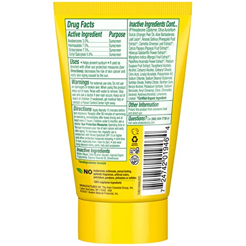 Alba Botanica Hawaiian Sunscreen Lotion, SPF 30, Aloe Vera, 1 Oz (Packaging May Vary)