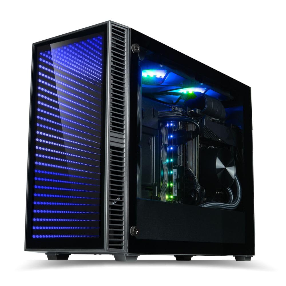 Computer Upgrade King Empowered PC Continuum Mini Gaming Desktop - Intel Arc A750 8GB GDDR6, AMD Ryzen 7 5700X Eight Core Processor, 32GB DDR4 RAM, 1TB NVMe SSD, Windows 11 Home