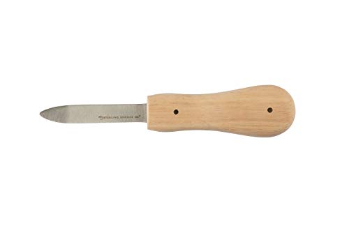 Sterling Brooke Oyster Shucker, Full Tang Knife, Shucker Snob Design, 7 inches