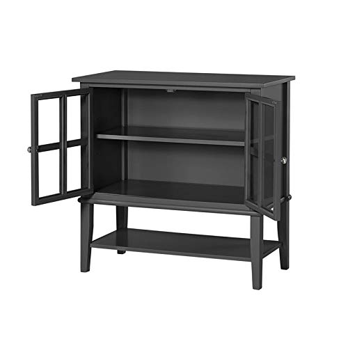 Ameriwood Home Franklin 2 Door Storage Cabinet, Black