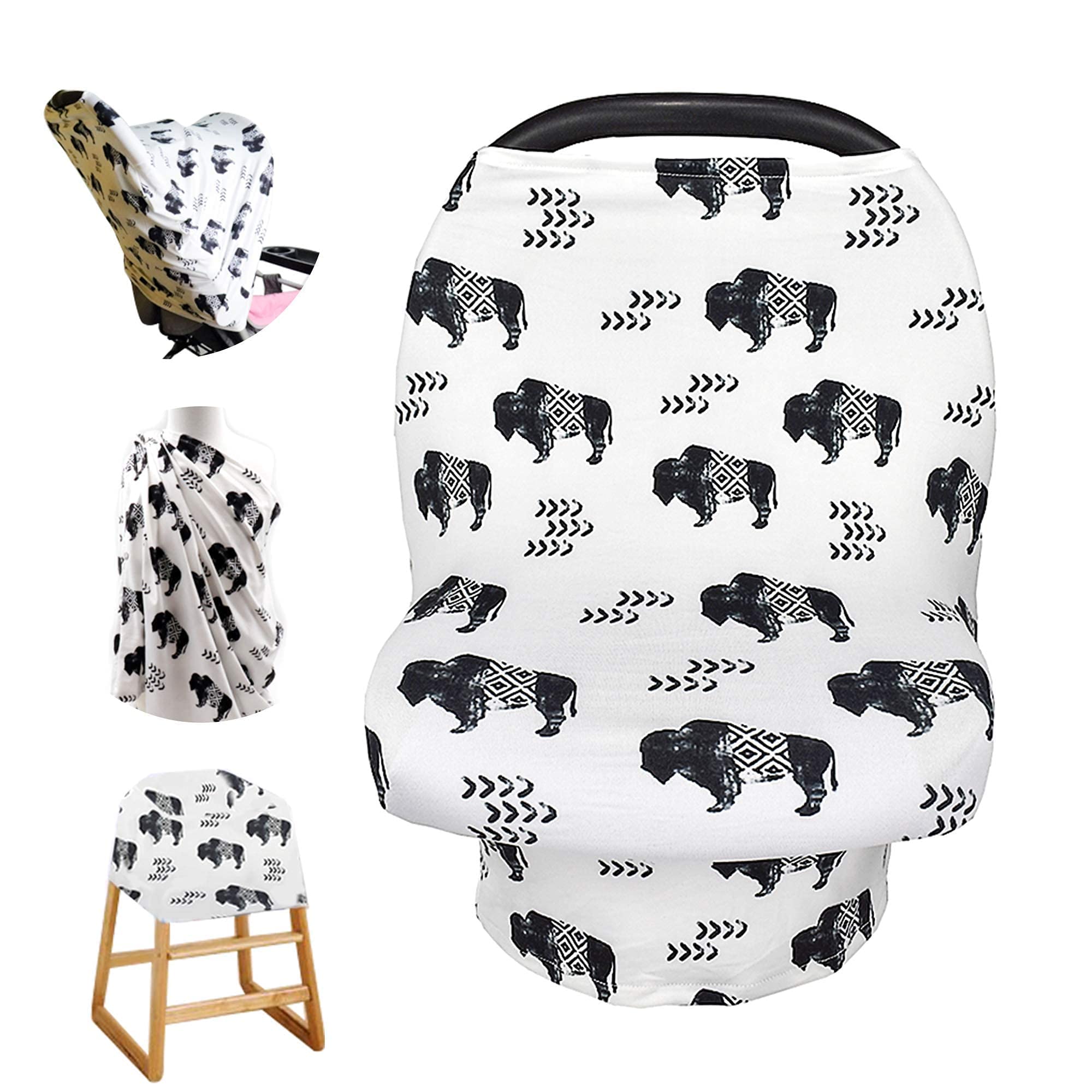 Buffalo Baby Car Seat Cover and Swaddle Cocoon
