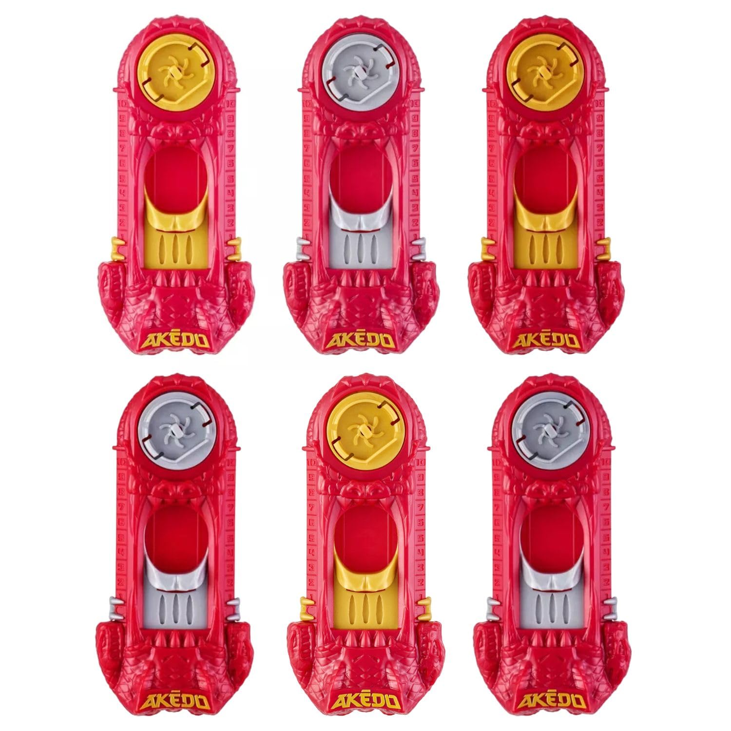 Akedo Beast Strike Ultimate Arcade Warriors Mini Battling Action Figures with Battle Controller - 2 Pack (Assorted) with 2 Gosutoys Stickers