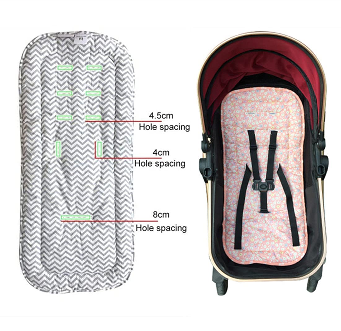 LXLUOO Baby Stroller Seat Liner,Stroller Mat,Infant Cushion Pad, Universal Seat Cushion Pad for Pushchair Buggy and Car Seat (C)