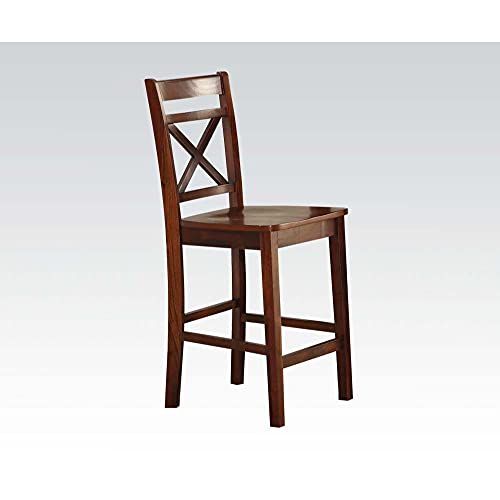 ACME Furniture Tartys Counter Height Chair (Set of 2), Cream