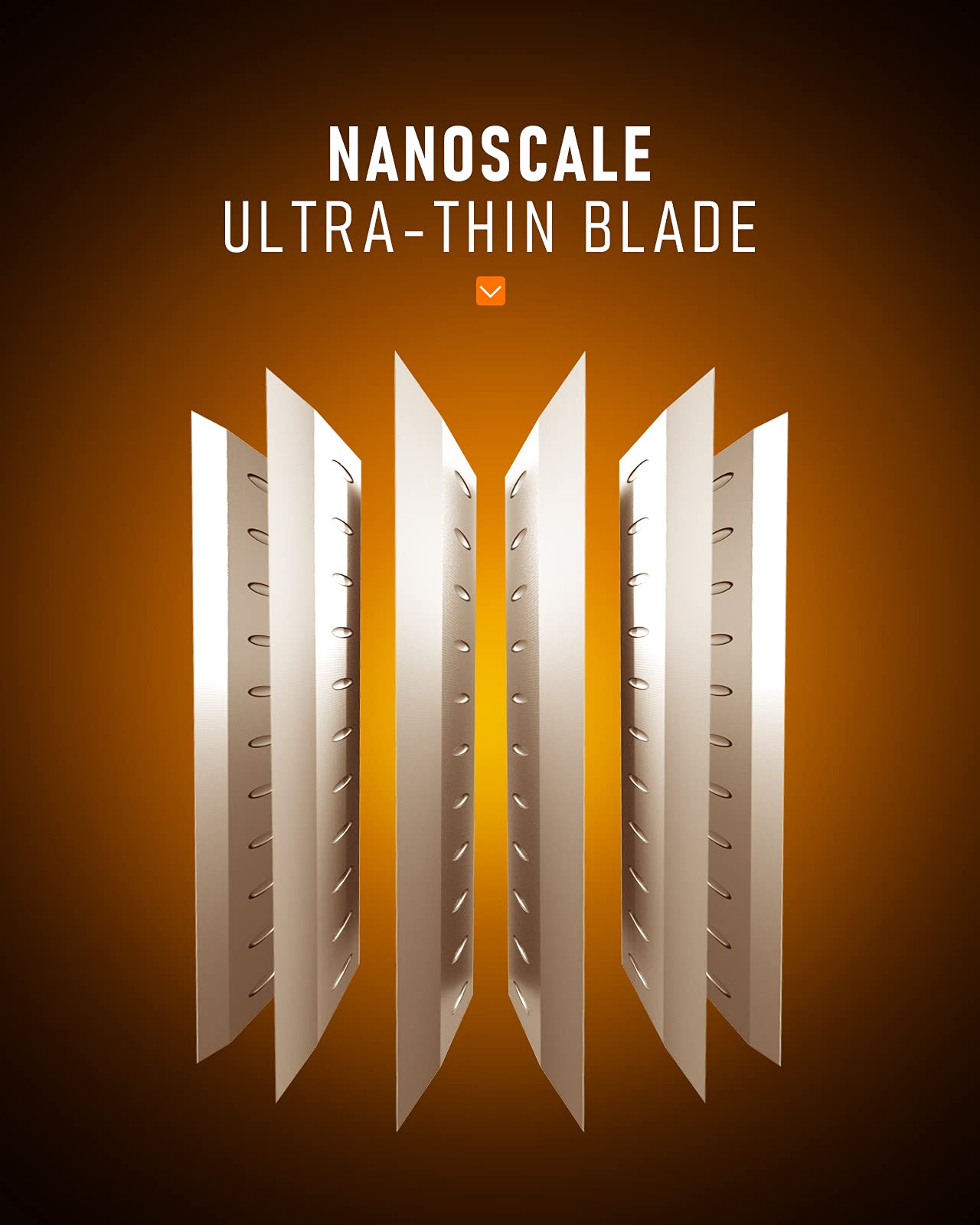 SUPRENT Razor Blades, Manual Razor Refills, 2x3 Matrix Arrangement with Patent Certification - 4 Blade Refills