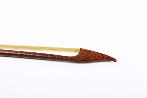 4/4 Snakewood Violin Bow Letterwood Baroque Style Outward timber Natural Bow Horse Hair (4/4)