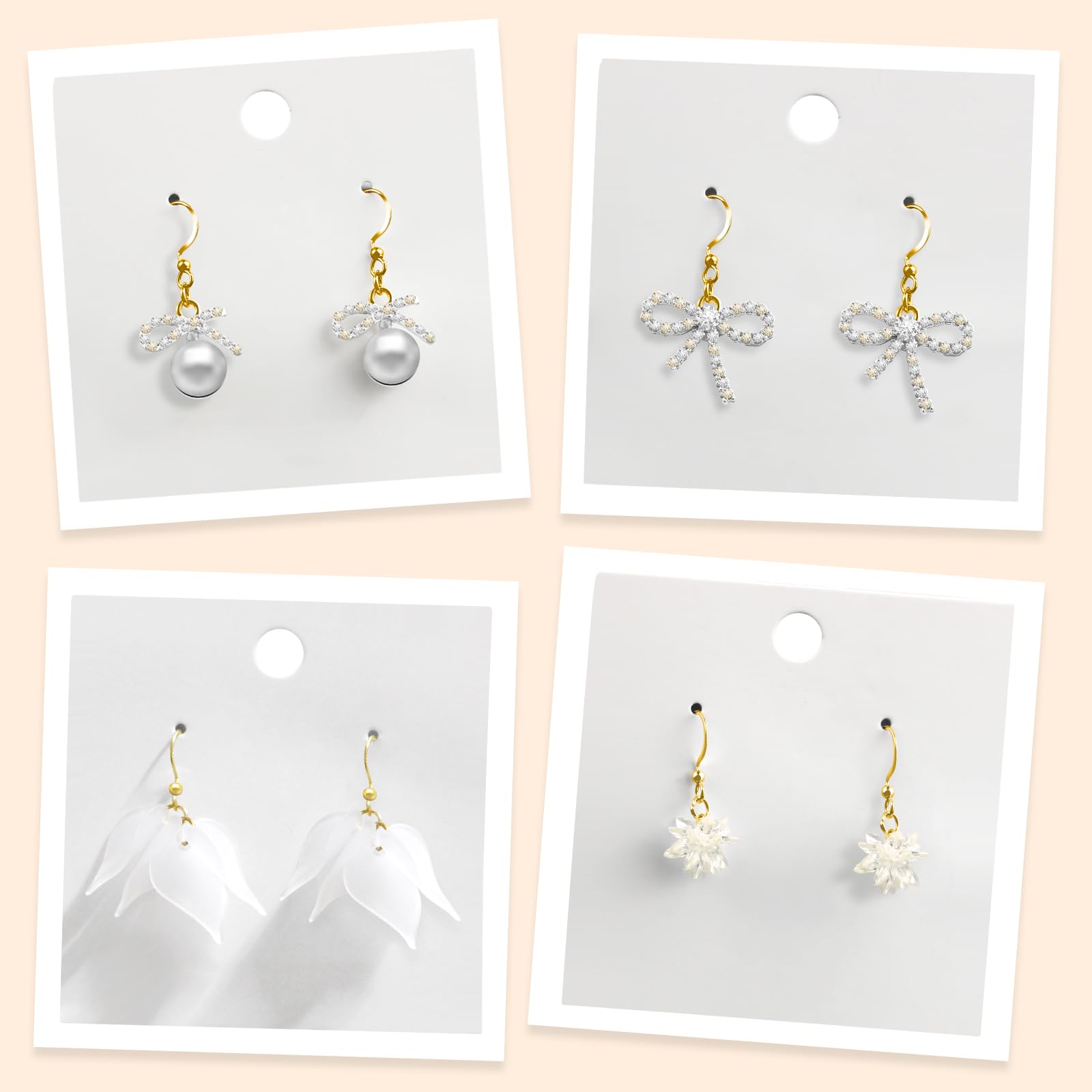 160 PCS/80 Pairs 14K Gold Tone Plated Earring Hooks Hypoallergenic Ear Wires Fish Hooks with 100 PCS Clear Silicone Earring Backs and 100 PCS Jump Rings Gold Earring Findings for DIY Jewelry Making