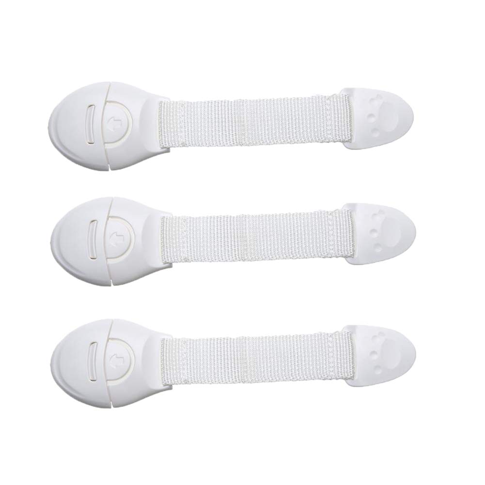 AKOAK 3 Pcs Child Safety Locks, Baby Care Accessories, Used for Refrigerator, Drawer, Door, Seat, etc