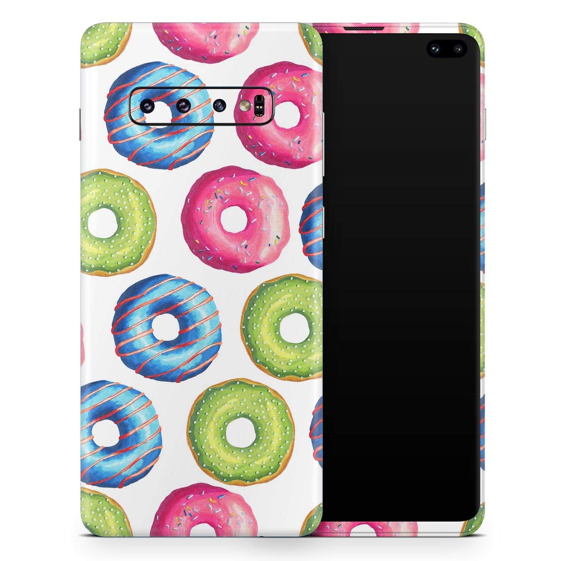 DesignSkinz Yummy Colored Donut Galore Protective Vinyl Decal Wrap Skin Cover Compatible with The Samsung Galaxy S20 (Screen Trim & Back Glass Skin)