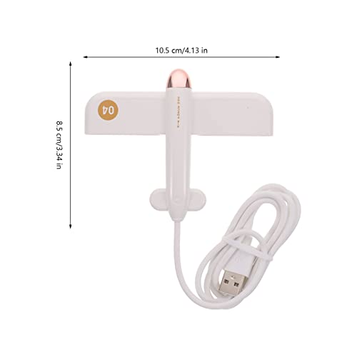 Hemobllo Airplane Shaped USB Hub- Cute USB Hub, Air Plane Extension Line Converter Charger for Desktop Computer, Computer Accessories 1 PC USB Hut 4 Ports (White)
