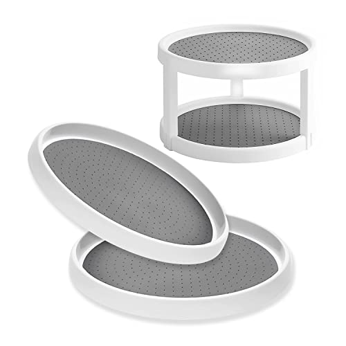 2pcs 12inch Lazy Susan and 1pc 2tier 10inch Lazy Susan