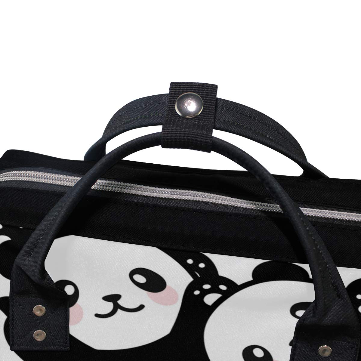 ALAZA Diaper Bags Backpack, Cartoon Panda Multi Functions Large Capacity Nappy Nursing Bag for Mom Baby Care Traveling