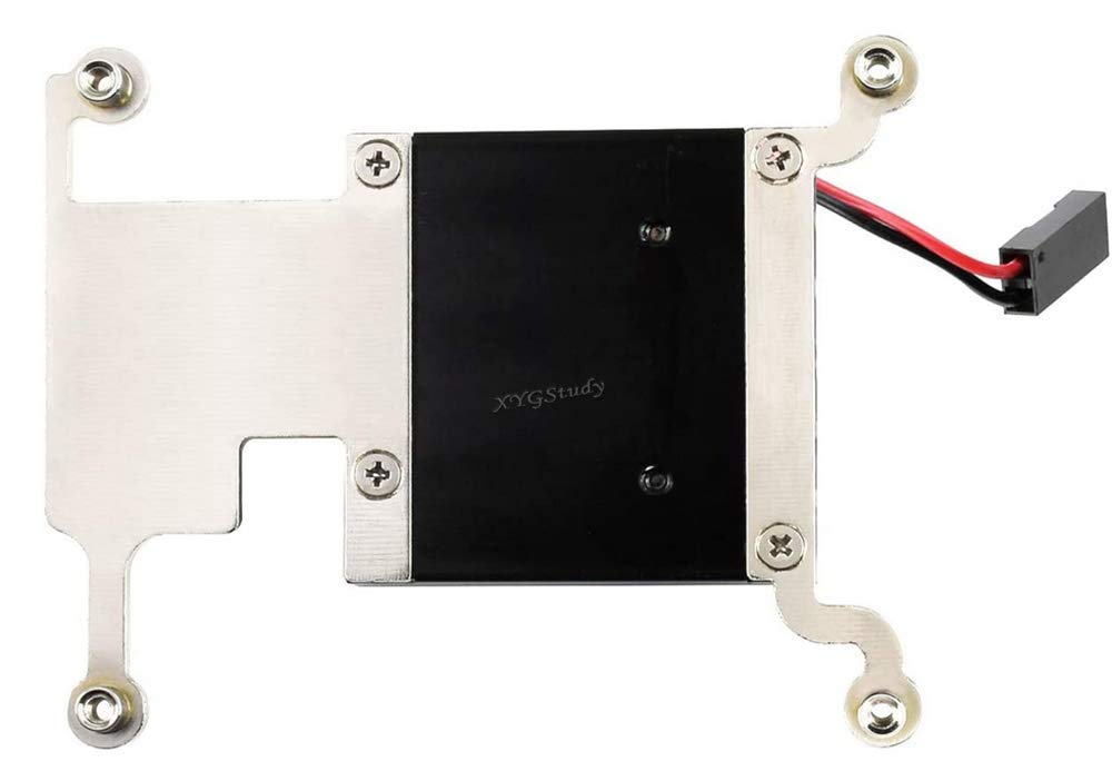 Cooling Fan for Raspberry Pi 4B/3B+/3B Low-Profile CPU with Aluminum Alloy Bracket and GPIO Fan Adapter @XYGStudy (PI-FAN-3007-B)