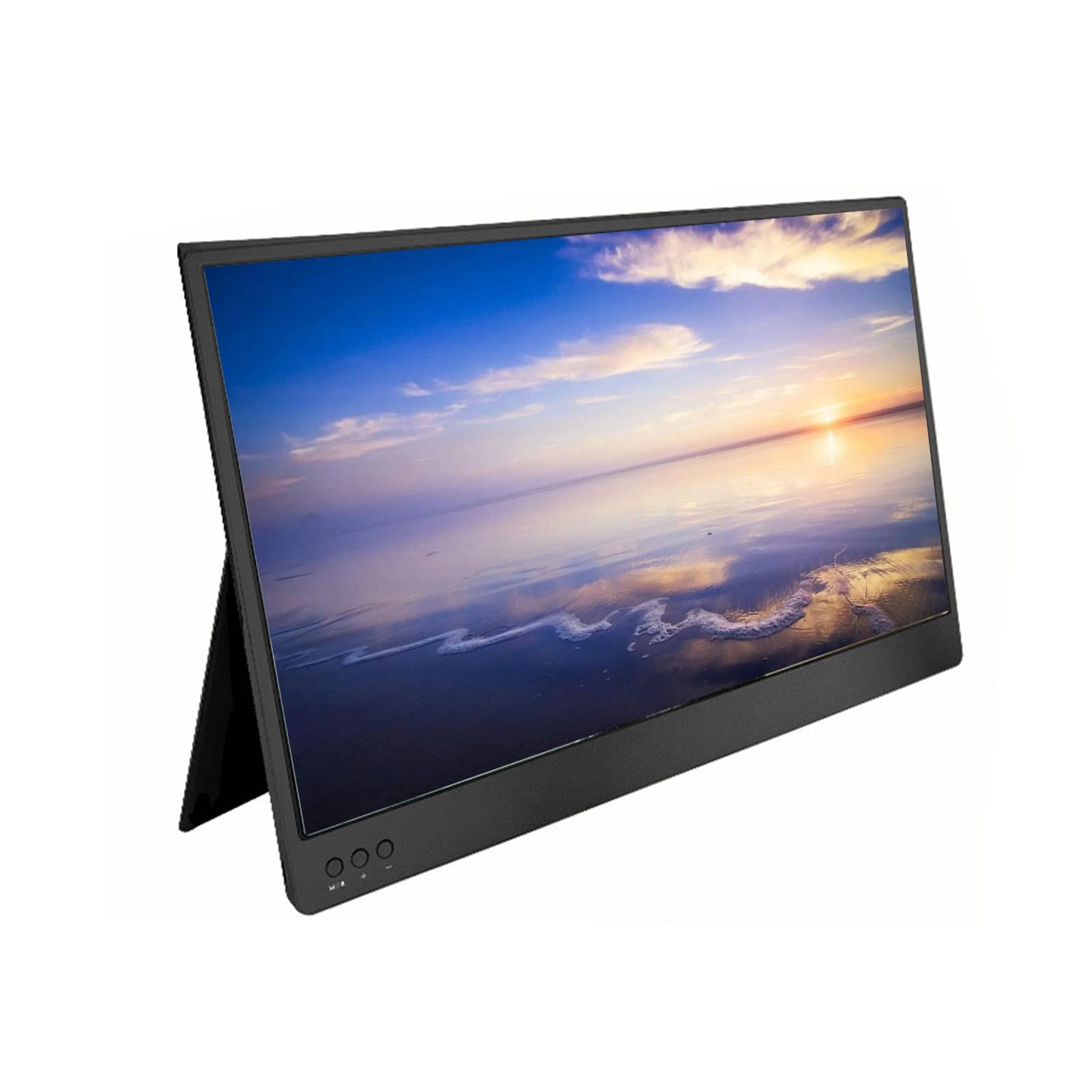 14" Portable Monitor with Full-View IPS Screen with Foldable Smart Case Slim Body for Easy Portability
