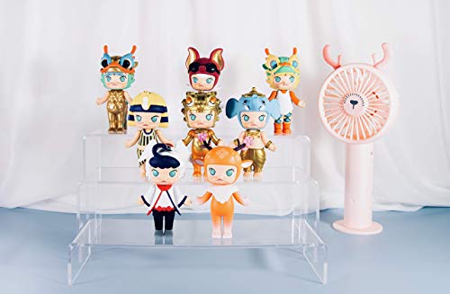 2 Sets Clear Acrylic Display Risers-Cupcake Stand for Dessert Buffet Cake Table DecorationsâShowcase Shelf for Figures, Jewelry Display Riser Stands Shelves Fixtures Case(Rectangle Shape)