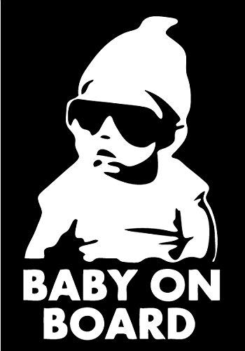 Baby on Board Sign Car Window Sticker - Carlos from The Hangover & Peeing Boy Design Bundle