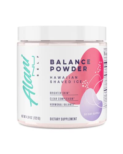 Alani Nu Hormonal Balance Powder Supplement for Women, Weight Management and Clear Complexion, Hawaiian Shaved Ice, 30 Servings
