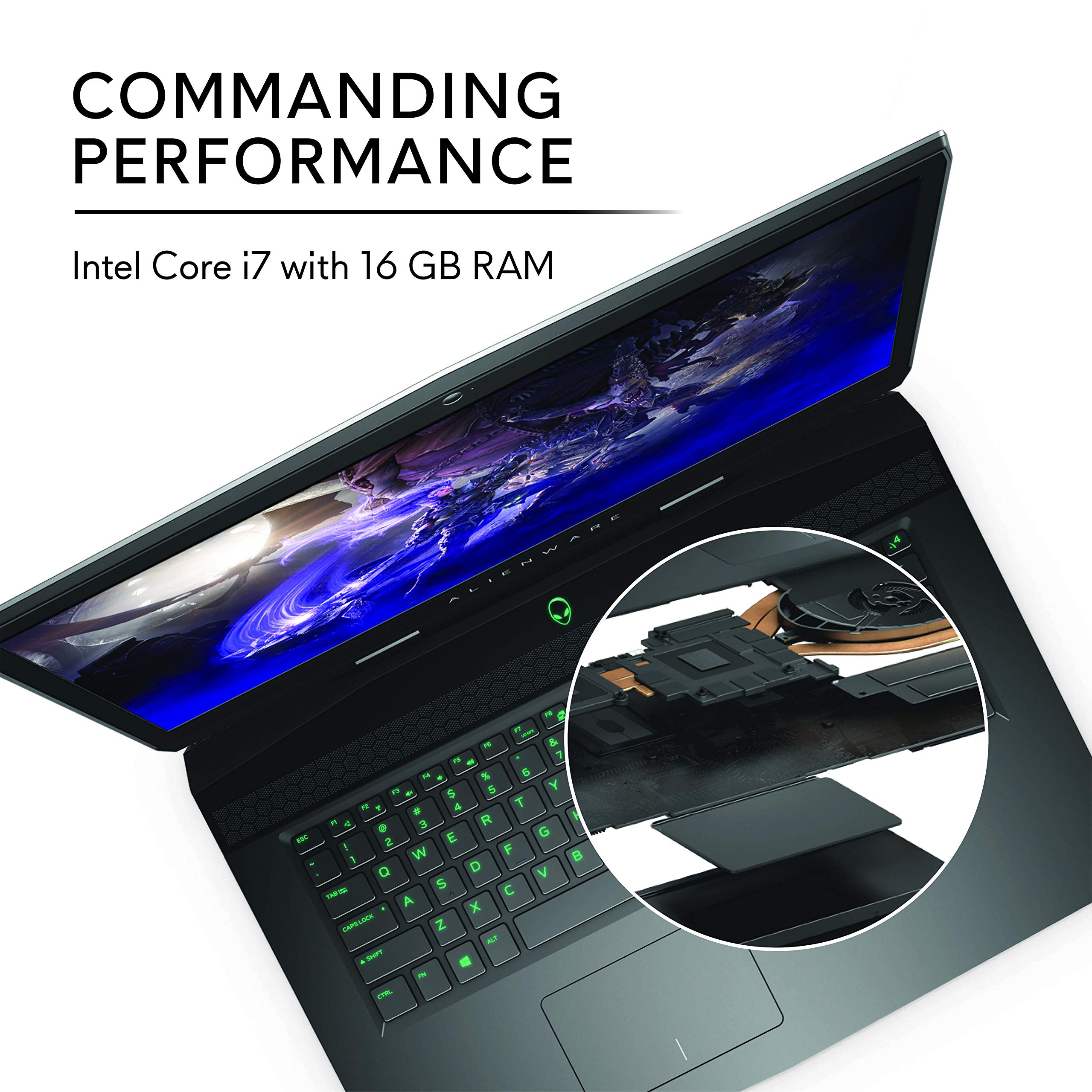 Alienware M17 Gaming Notebook | 8th Gen Intel Core i7-8750H 6-Core | 17.3 Inch FHD 1920x1080 60Hz IPS | 16GB 2666MHz DDR4 RAM | 512GB SSD| NVIDIA GeForce RTX 2070 Max Q