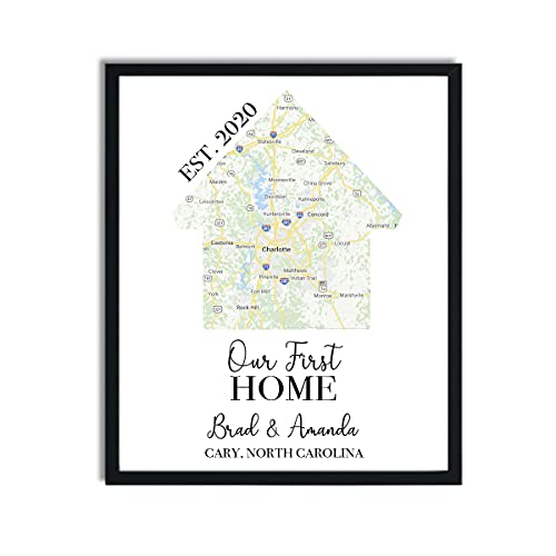 Housewarming Gift | Our First Home Gift | Home Map Print | New Home Owner Gift | Closing Gift | Personalized Home Gift | New Home Owner