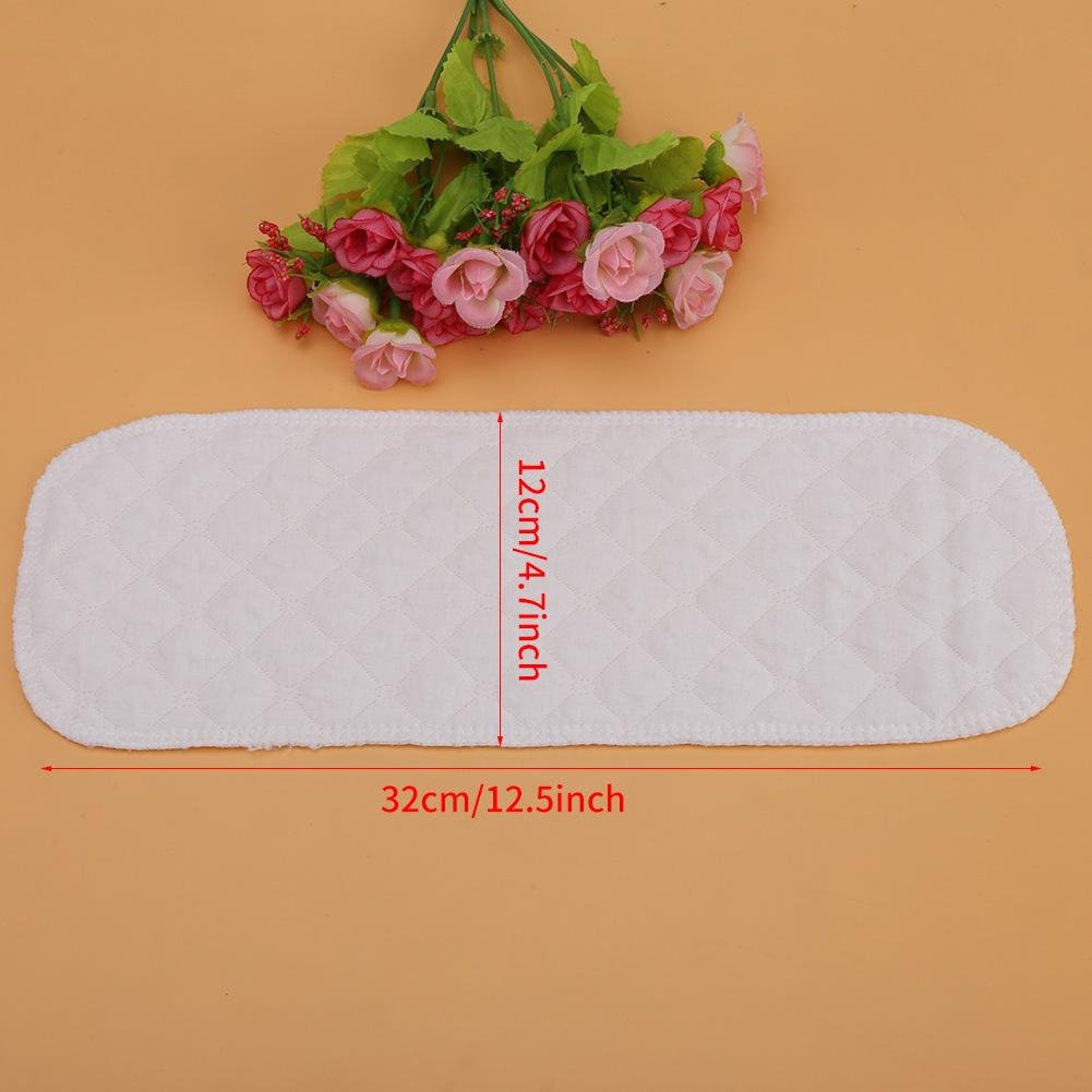 Baby Cloth Diaper, 10pcs Soft&Breathable Baby Toddler Cotton Modern Cloth Diaper Nappy Liners Insert(Insert 6 Layers)