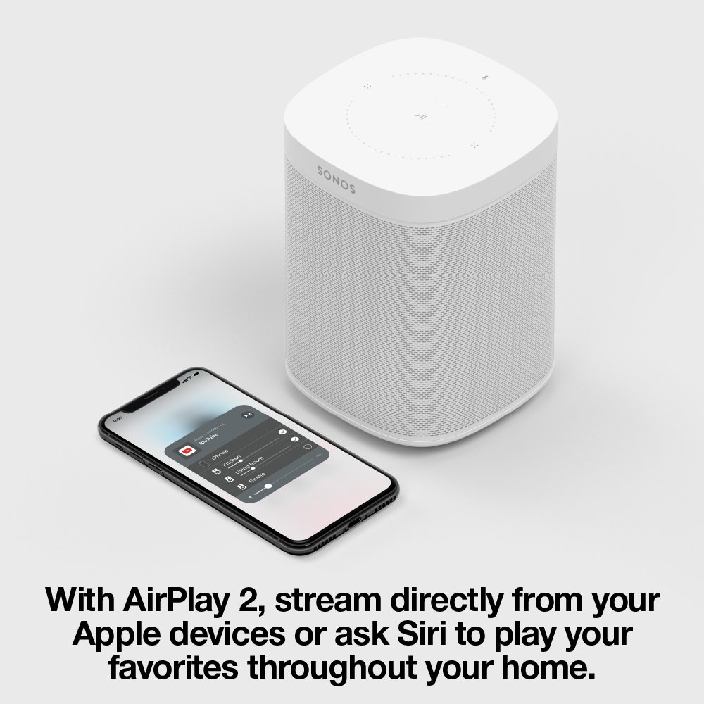 All-new Sonos One – Voice Controlled Smart Speaker Amazon Alexa Built in (White)