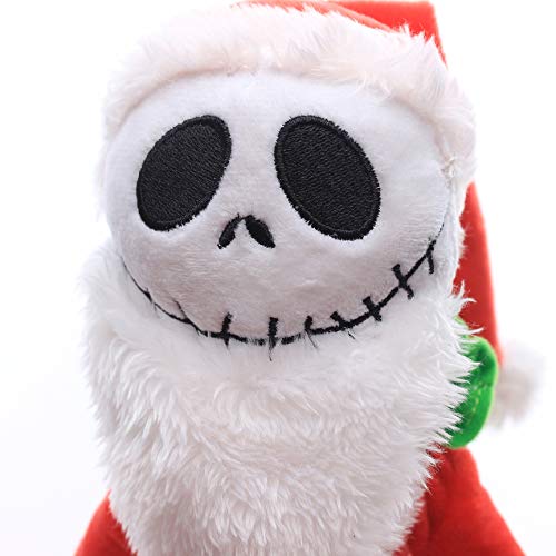 uiuoutoy Nightmare Before Christmas Toys Pumpkin King Jack Skellington & Zero Plush Dolls (Santa Jack Skellington 12ββ)