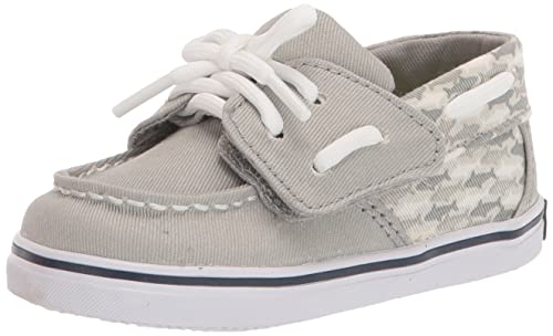 Sperry Baby Intrepid Crib JR Boat Shoe, Grey, 4 US Unisex Infant