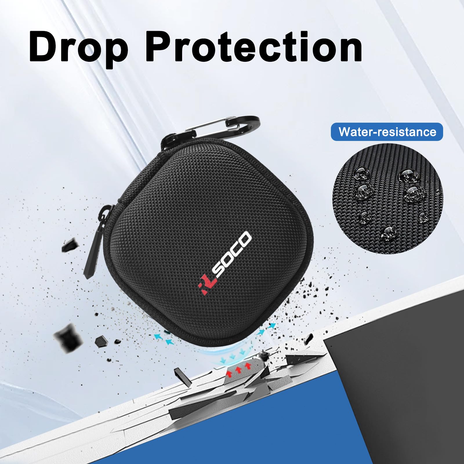 RLSOCO Hard Case for Crucial X10 Pro/X9/X9 Pro/X6 4TB/2TB/1TB/500GB Portable SSD,External Solid State Drive