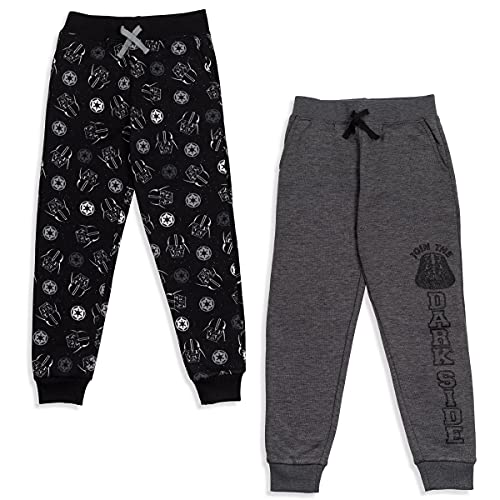 STAR WARS Darth Vader Little Boys Fleece 2 Pack Jogger Pants Black/Grey 6