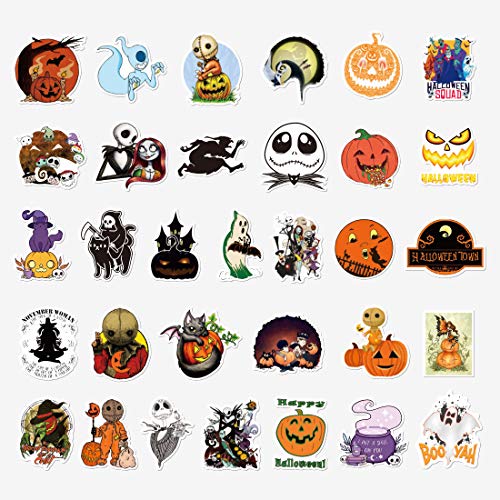 Halloween Stickers, 60PCS Waterproof Vinyl Stickers for Laptop Water Bottle Computer Skateboard Phone Case