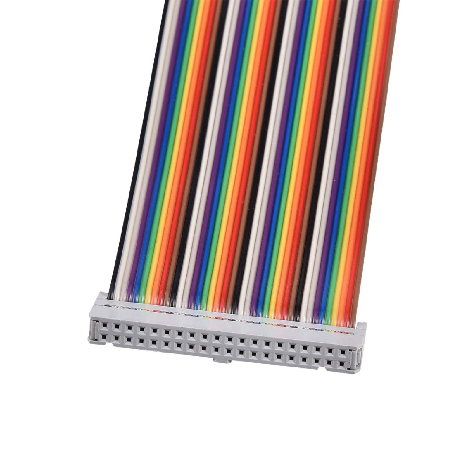 Female to Female GPIO Ribbon Cable 40Pin, Rainbow Ribbon Adapter Cable for Banana Pi/Raspberry Pi 2/3 with Good Contacts and Suitability