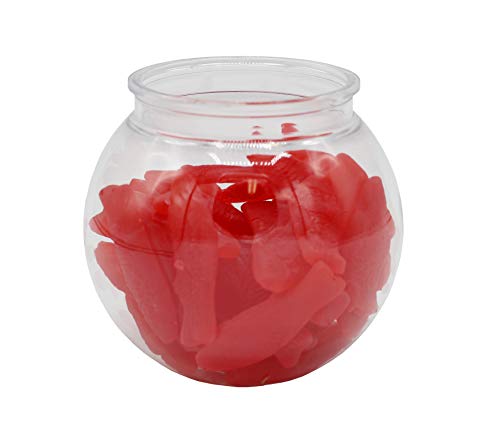 Creative Hobbies - 12 Pack - 4 Inch (100mm) Ivy Bowls Clear Plastic Shatterproof - Great For Fishbowl, Carnival Games, Candy, Party Favors, Table Centerpieces, Vase, Drinks