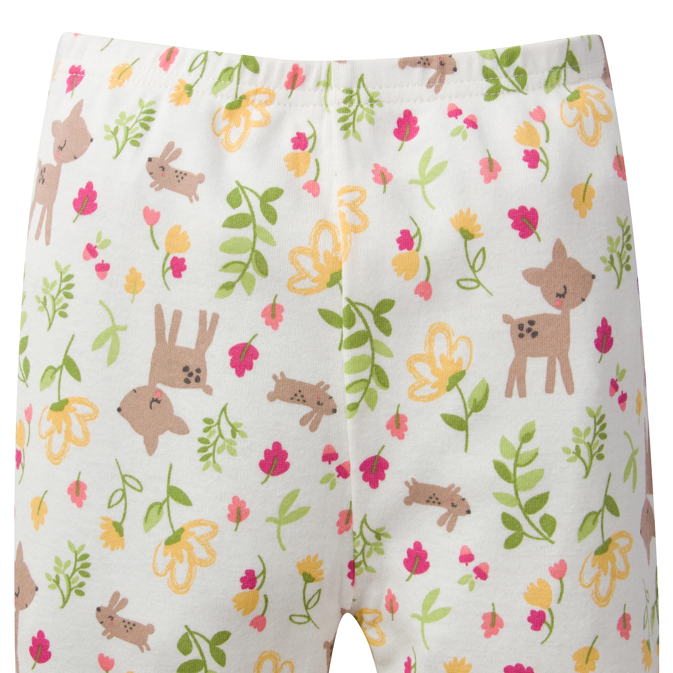 GerberBaby GirlsToddler Snug Fit 4-Piece Pajama SetYellow Deer18 Months