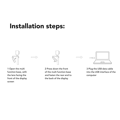1440P Full HD Camera,Drive Free Streaming Webcam,USB PC Computer Webcam with Microphone Lens Protection Cover,for Recording,Calling,Meeting,Gaming