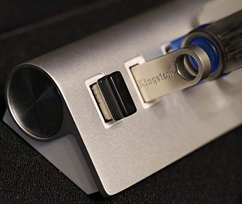 ACHORO 4 Ports Computer USB Hub & Data Transfer Powered USB 3.0 Hub - Premium Quality Extra USB Ports - Aluminium Alloy External USB Port for Computer, Mac, PCs - High-Speed Powered USB Hub (Silver)
