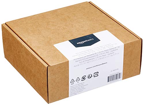 Amazon Basics PLA 3D Printer Filament, 1.75mm, Red, 1 kg Spool