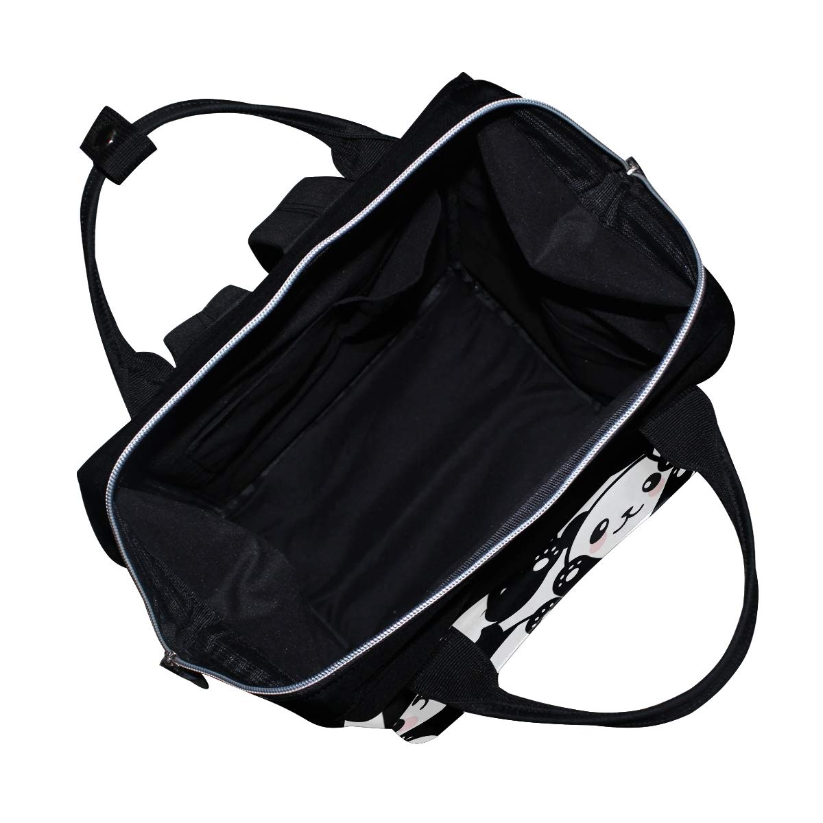 ALAZA Diaper Bags Backpack, Cartoon Panda Multi Functions Large Capacity Nappy Nursing Bag for Mom Baby Care Traveling