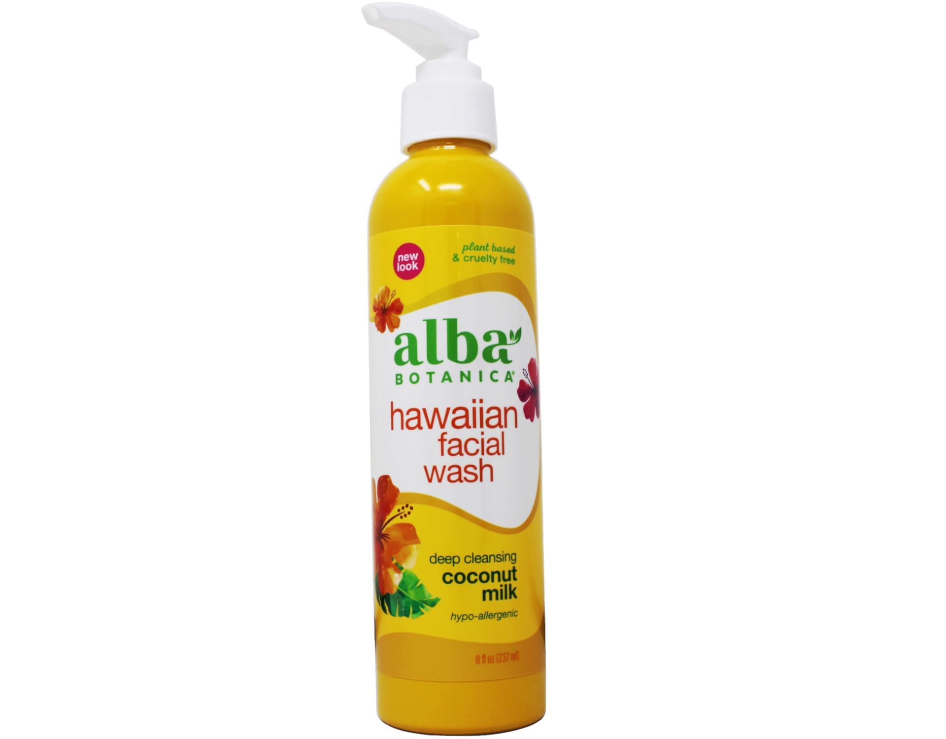 Alba Botanica Coconut Milk Facial Wash 8 Oz (Pack of 2)