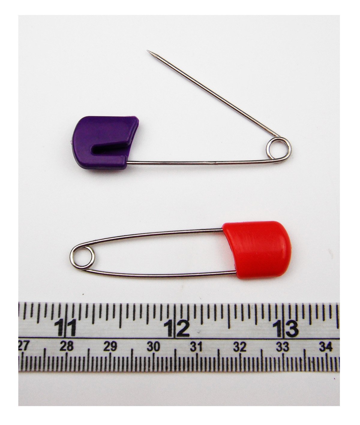 All in ONE Colorful Plastic Head Safety Pins Diaper Nappy Pins Safety Hold Clip Locking Cloth (54mm)