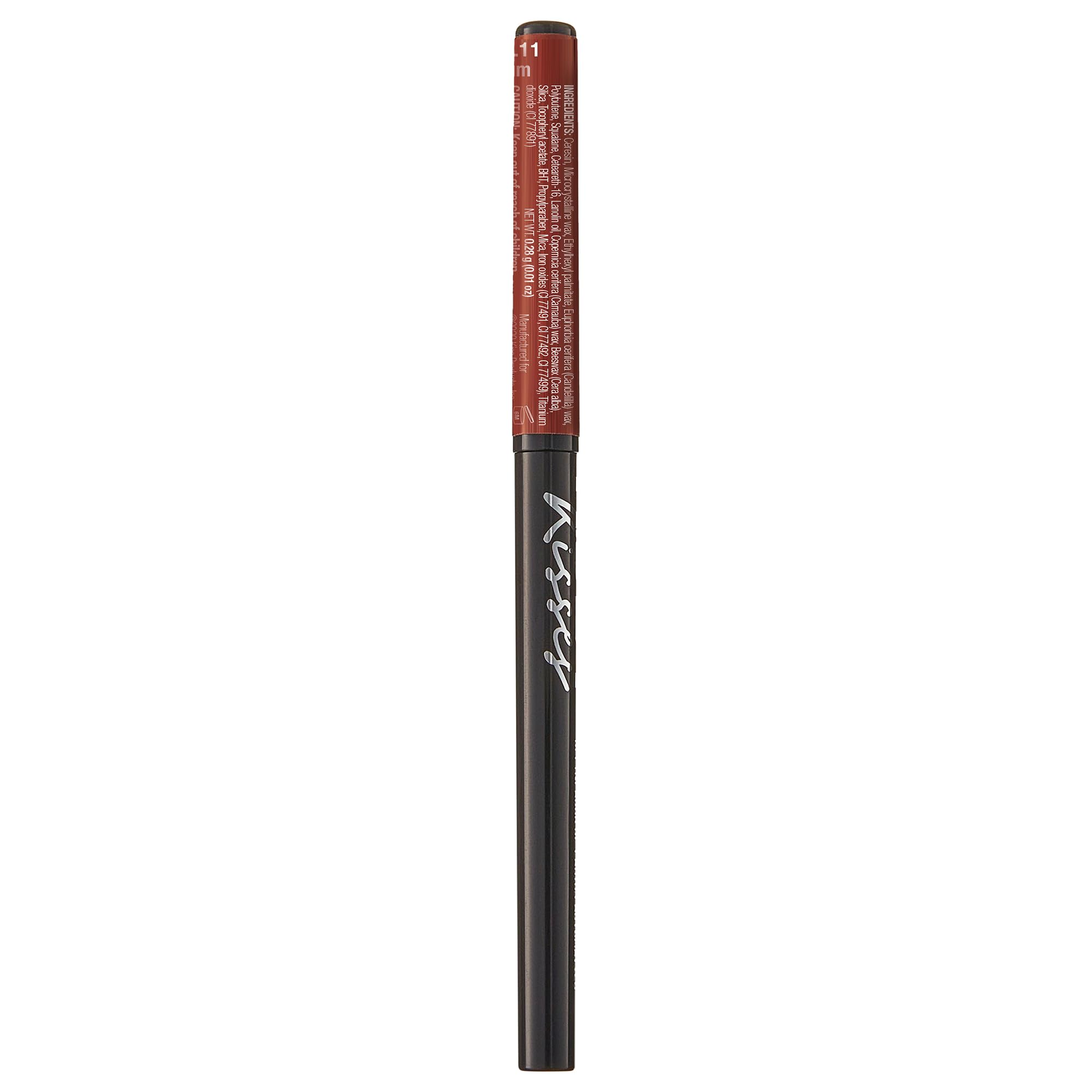 Ruby Kisses Auto Lip Liner Pencil, Long Lasting & Non-Fading, Smooth Application, Non-Feathering with Rich Color, No Sharpener Needed, Ideal for Full Lips Look (Plum) (3 PACK)