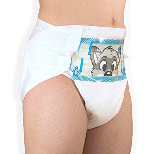 ABUniverse PeekABU Adult Diapers - Pack of 10 (Medium)