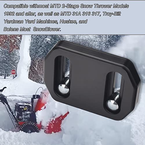 2 Pack Height Adjust Composite Skid Shoe Replaces 784-5580,784-5580-0637 for MTD 2-Stage Snow Thrower Models 1992 and After - with Bolts and Nuts