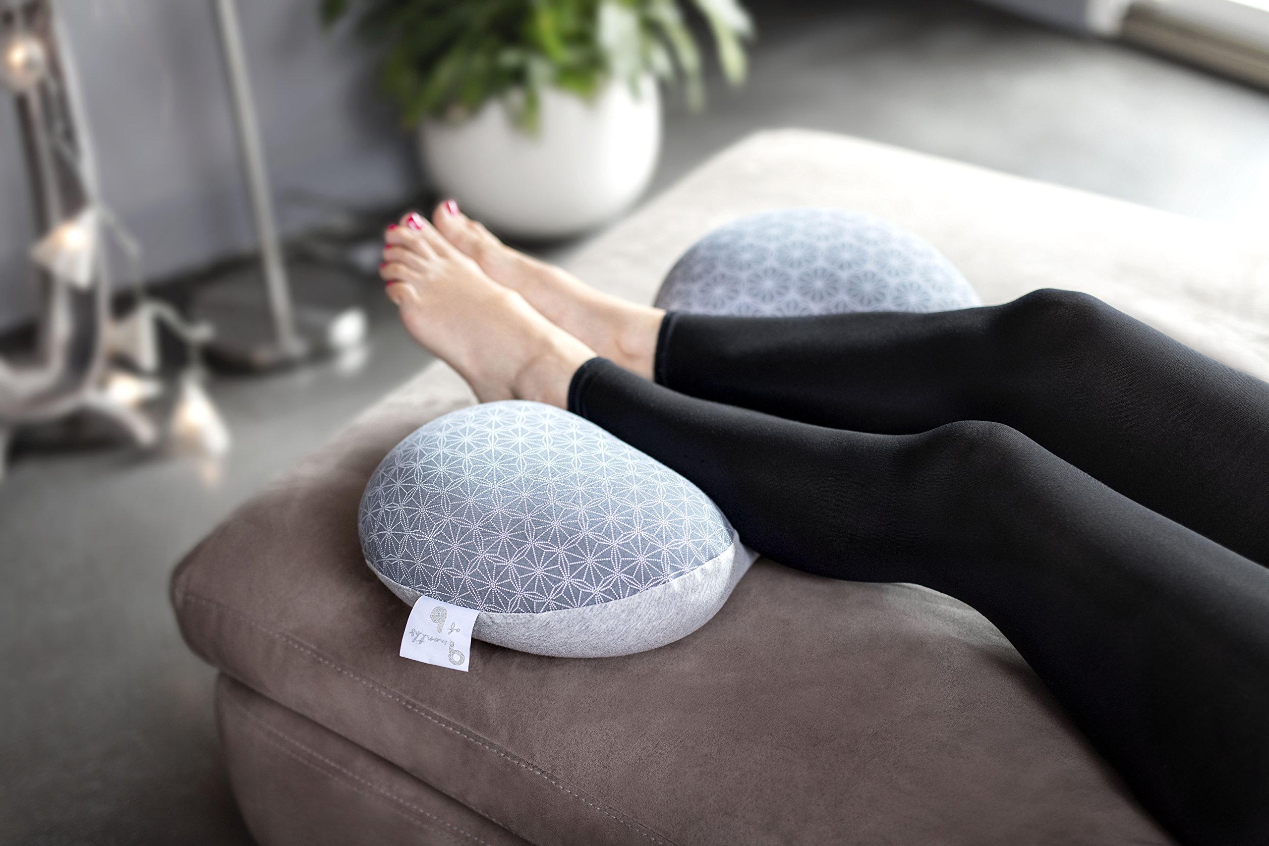 Babymoov Mom & Baby Pillow | Ultra Soft Cushion for Sleeping, Reading, Leg Support, Pregnancy, Nursing & Breastfeeding Gray 22x12x6.5 Inch (Pack of 1)