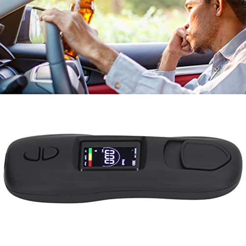 Alcohol Detector, Easy to Carry Portable Breath Alcohol Tester DC5V Accurate Testing Wide Applications LCD Display for Bar Hangover for Family Dinners