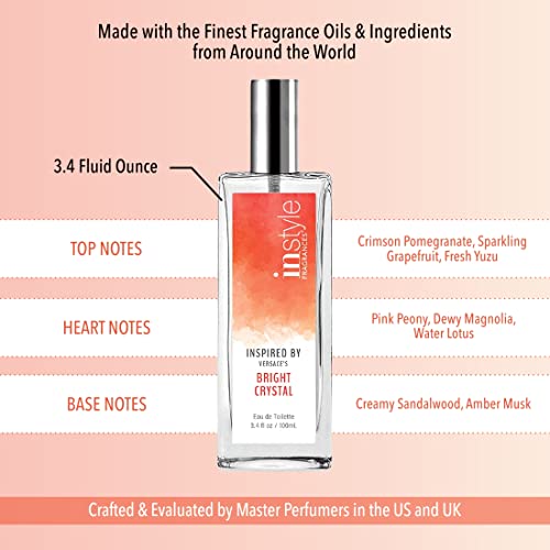 Instyle Fragrances | Women’s Eau de Toilette | Vegan, Paraben & Phthalate Free | Never Tested on Animals | 3.4 Fl Oz