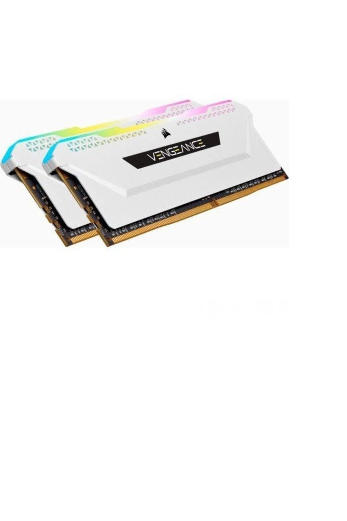 Corsair Vengeance RGB Pro SL 32GB (2x16GB) DDR4 3200 (PC4-25600) C16 1.35V Desktop Memory - White (CMH32GX4M2E3200C16W)