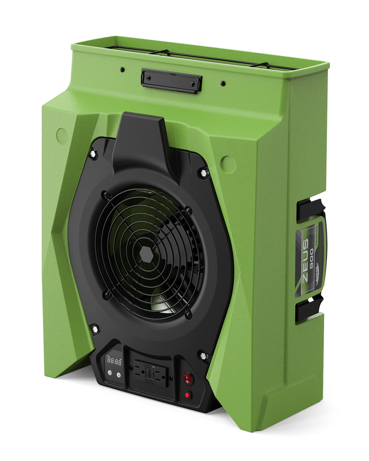 ALORAIR Zeus 900 Air Mover Commercial Blower for Carpets, Walls, Plumbing Use, Variable Speed Floor Blower Fan, 950 CFM with 1.8 A, Circuit Breaker Protection, on-Board Duplex GFCI, 10 Years Warranty