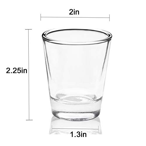 Farielyn-X 16 Pack 1.5-Ounce Heavy Base Shot Glass Set, Whiskey Shot Glass, Clear Glass